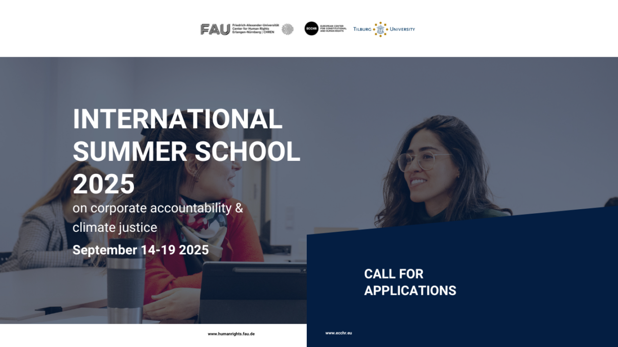 Call for Applications - International Summer School 2025 | CHREN